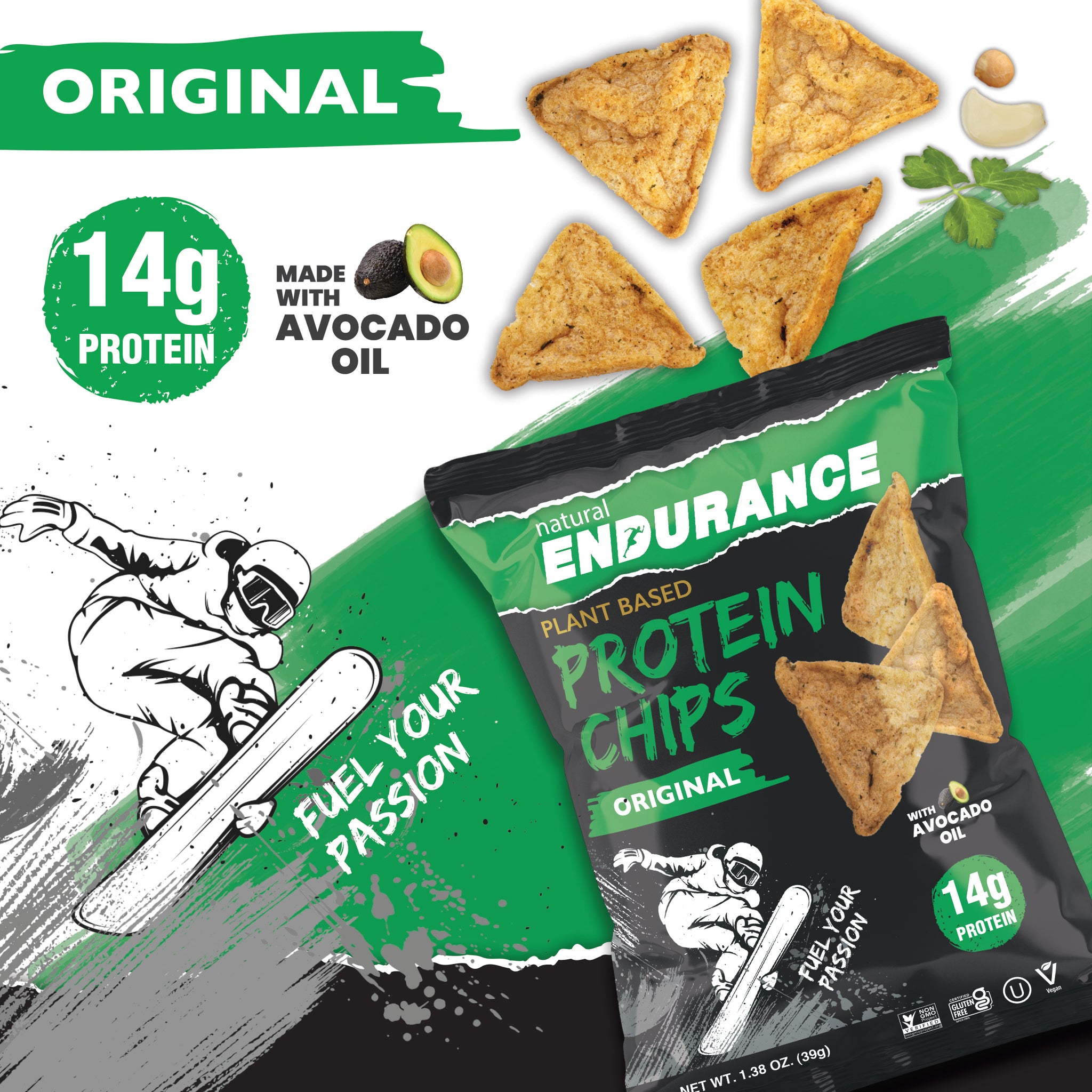 Original flavored Protein Chips – Natural Endurance